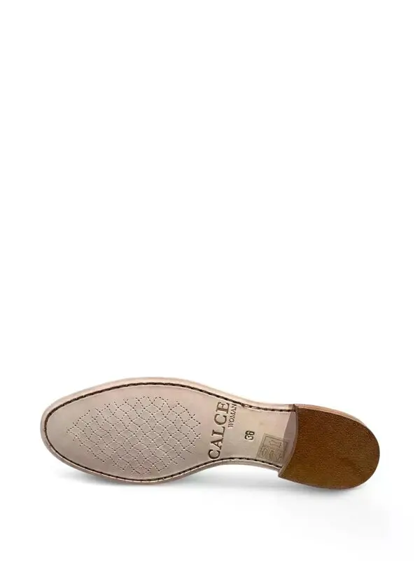 CALCE Baby Silk Woven Suede Loafers