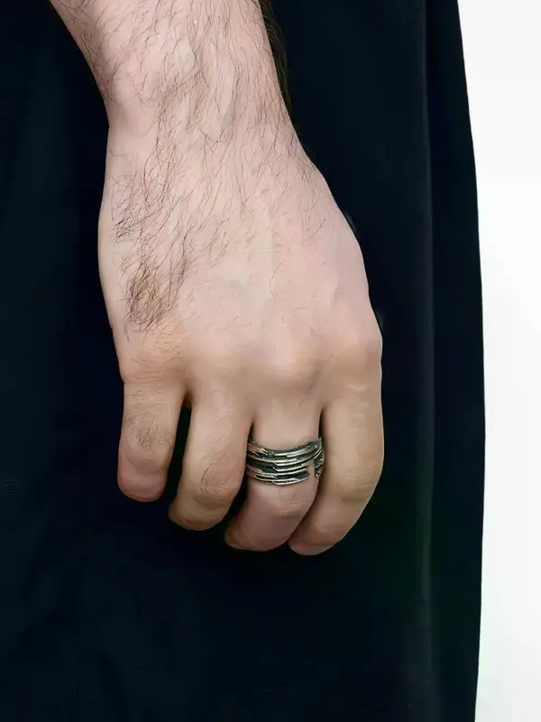 MOSAIS Textured Open Ring