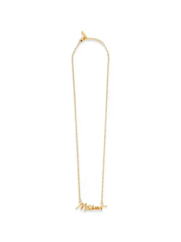 Moschino Logo-plaque Necklace