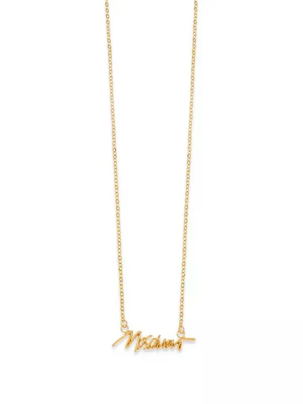 Moschino Logo-plaque Necklace