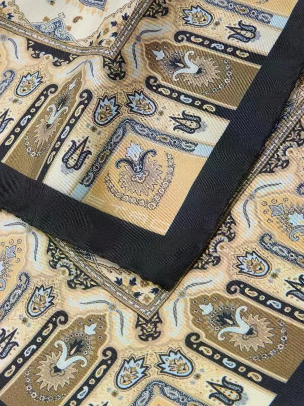 Etro Silk Twill Scarf With Paisley Motif