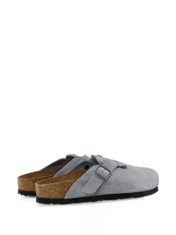 BIRKENSTOCK Boston Buckle-fastening Suede Clogs - Purple