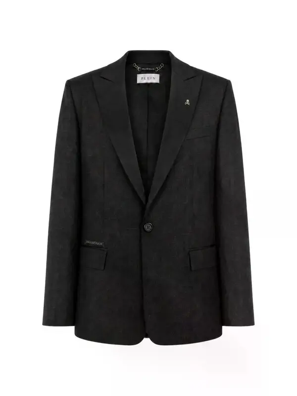 Philipp Plein Jacquard Blazer Regular Fit Monogram