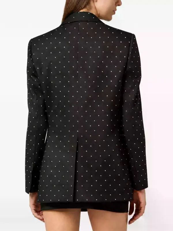 Philipp Plein Boyfriend-dit Blazer Crystal Strass