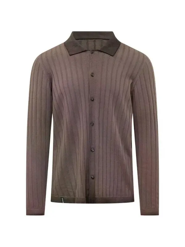 AROVESCIO Ribbed Long-sleeve Shirt