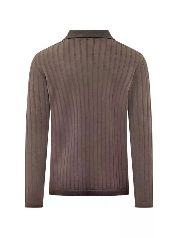 AROVESCIO Ribbed Long-sleeve Shirt
