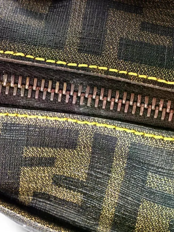 Fendi Roll Zucca Coated Canvas Medium Tote Bag
