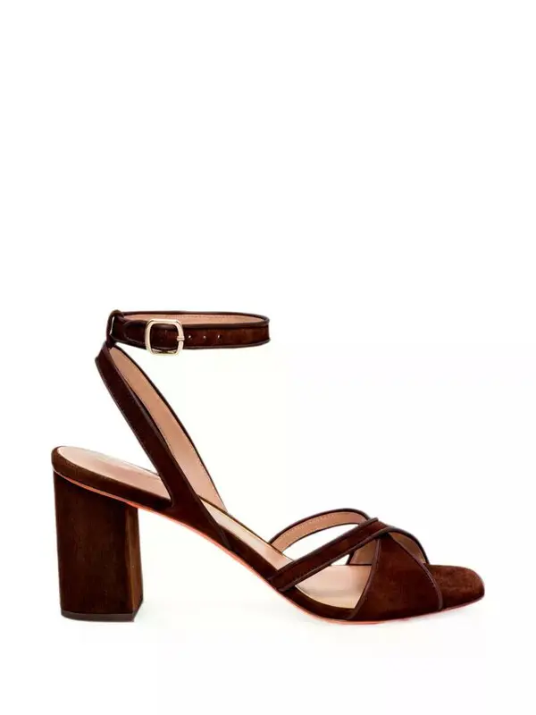 Santoni Attina Block-heel Sandals - Brown