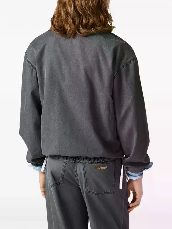 Miu Miu Chambray Blouson Jacket