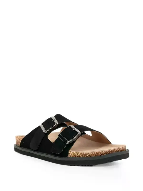 SERGIO MORETTI FIRENZE Buckle-fastening Suede Sandals