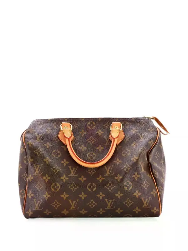 LOUIS VUITTON Speedy Satchel Monogram Canvas 30 - Brown