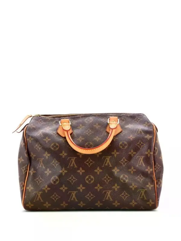 LOUIS VUITTON Speedy Satchel Monogram Canvas 30 - Brown