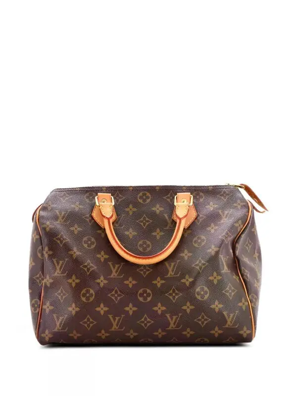 LOUIS VUITTON Speedy Satchel Monogram Canvas 30 - Brown