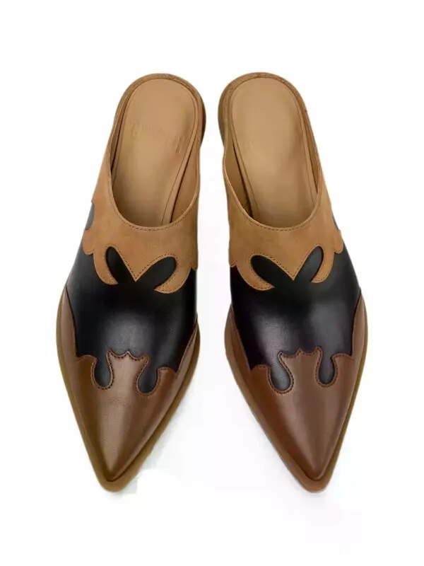 Camper Panelled Leather Mules