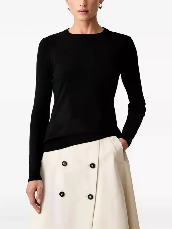 TRUSSARDI Fine-knit Round-neck Sweater