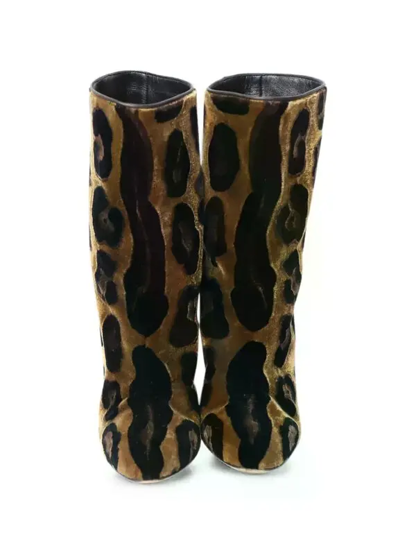 Dolce & Gabbana Leopard-print Calf Boots
