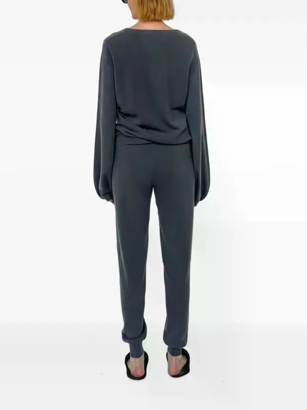 Frenckenberger V-neck Balloon-sleeve Sweater