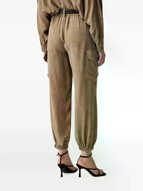 VICOLO Elasticated-ankle Cargo Pants