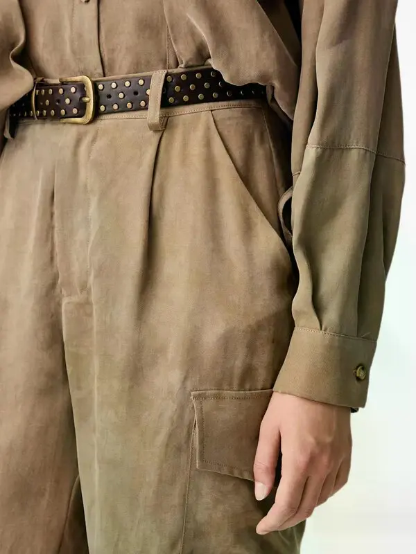 VICOLO Elasticated-ankle Cargo Pants