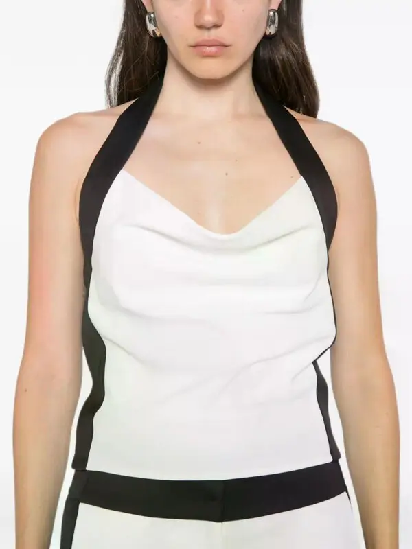 Patrizia Pepe Halterneck Top With Cowl Neck