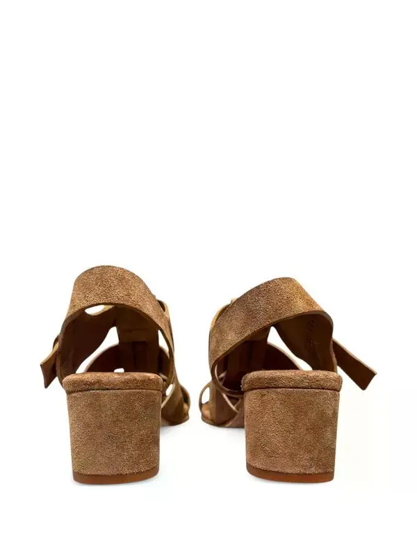 CALCE Buckle-fastening Leather Sandals