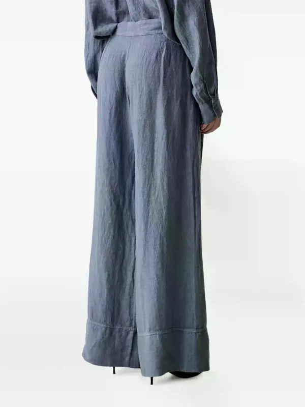 VICOLO Pleated Detailing Wide-leg Trousers