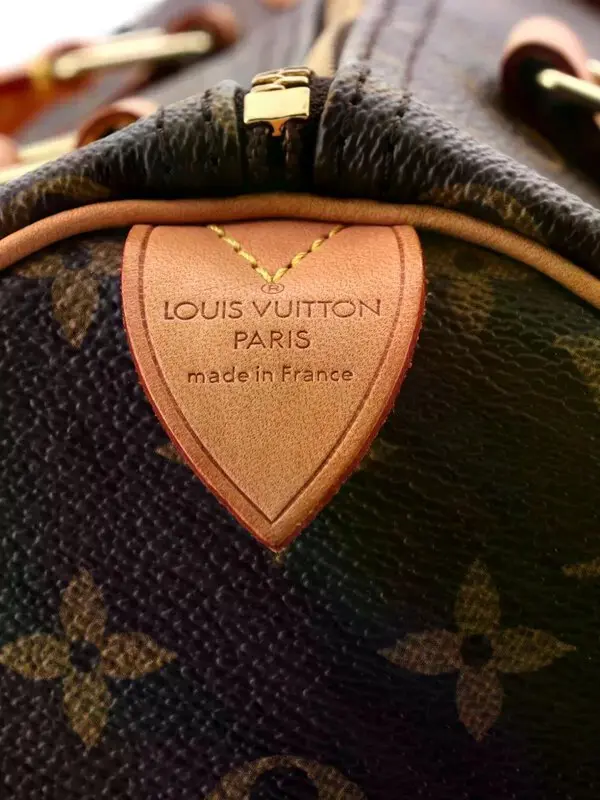 LOUIS VUITTON Speedy Handbag Monogram Canvas 30 Satchel - Brown