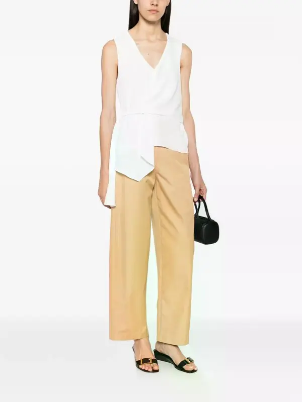 Patrizia Pepe Asymmetric Wrap Blouse