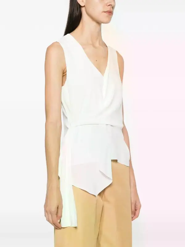 Patrizia Pepe Asymmetric Wrap Blouse