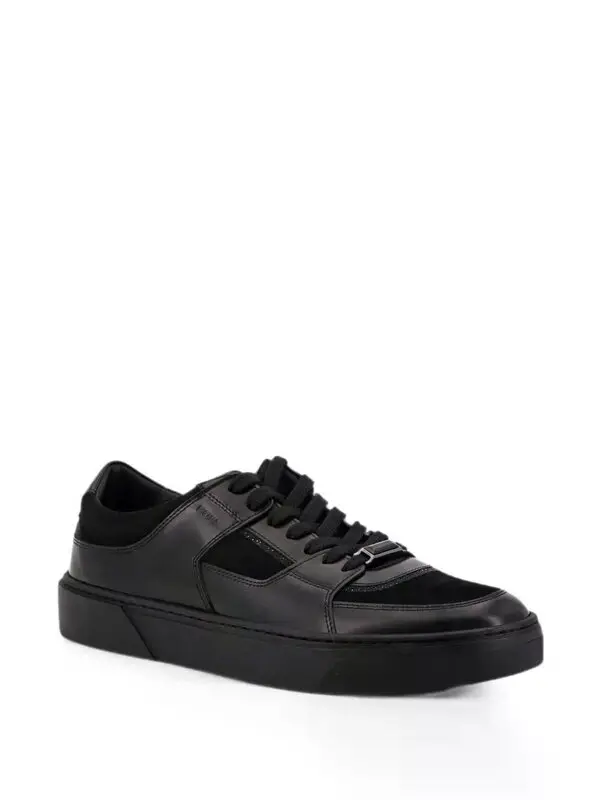 BOSS Rhinestone-embellished Leather Sneakers