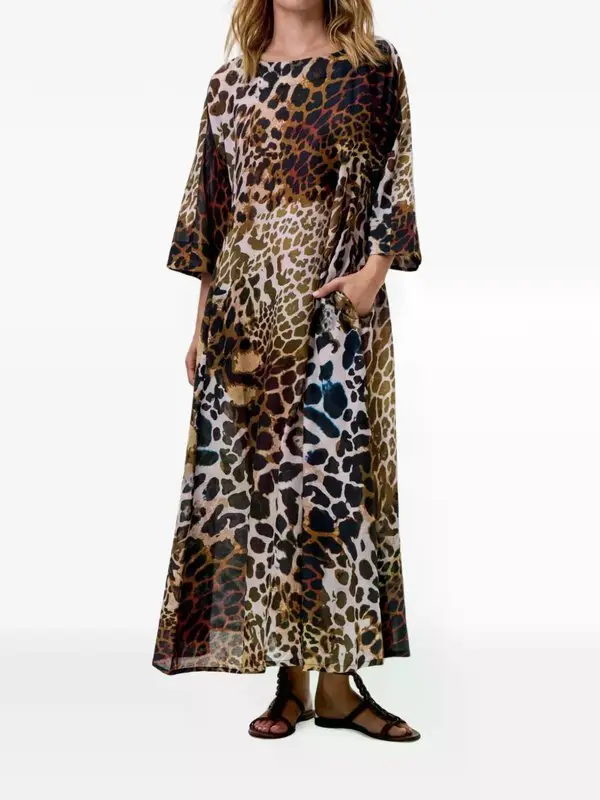 One Season Jackie Leopard-print Maxi Dress