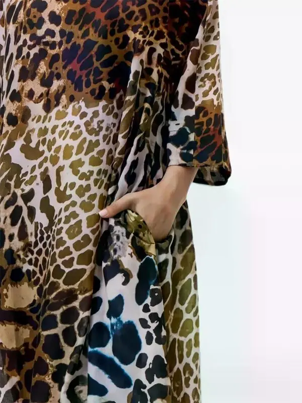 One Season Jackie Leopard-print Maxi Dress