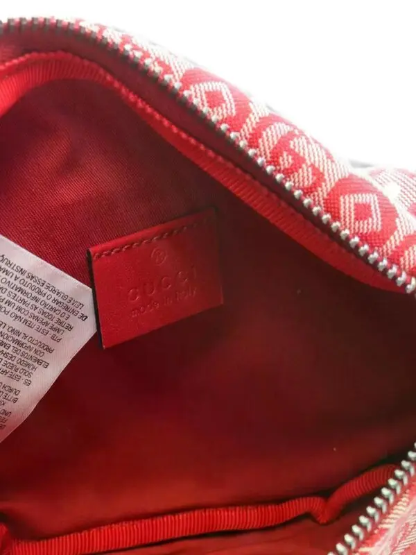 Gucci Gg Supreme Star Patch Belt Bag - Red