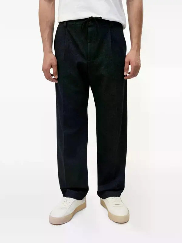 Hugo Modern-fit Stretch Trousers With Digital Print And Drawcord Waist