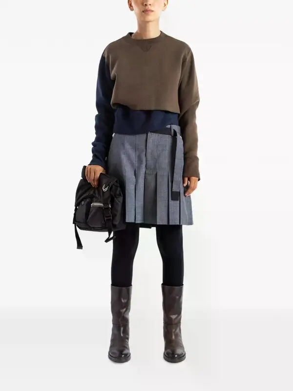 Sacai Layered Sweatshirt - Brown