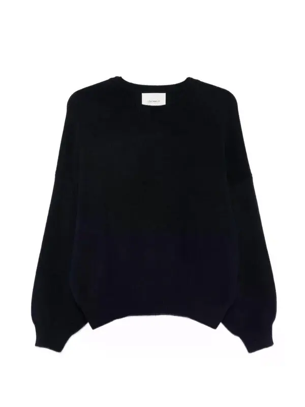 LISA YANG Vieira Ribbed-trim Long-sleeve Sweater - Blue