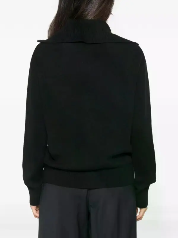 LISA YANG Sailor Collar Cardigan