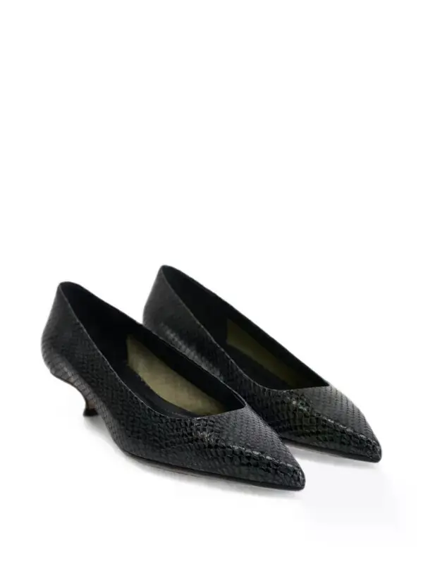AeydĒ Cari Snakeskin-effect Pumps