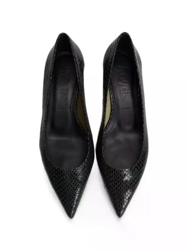 AeydĒ Cari Snakeskin-effect Pumps
