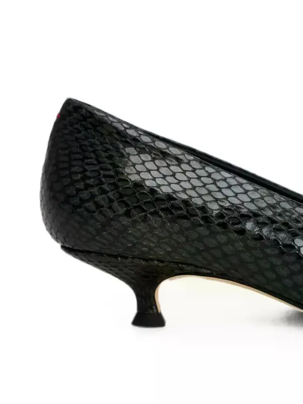 AeydĒ Cari Snakeskin-effect Pumps