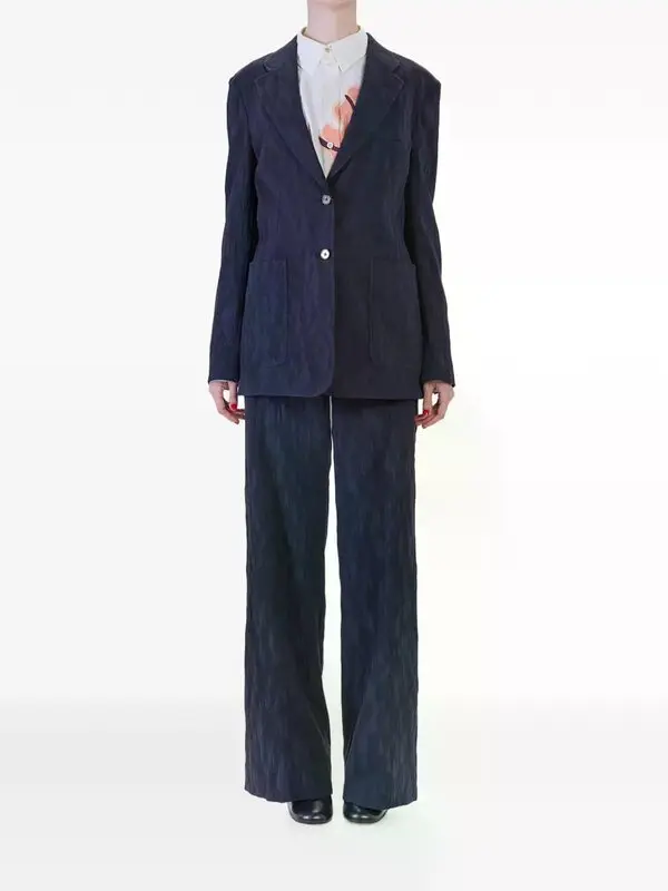 Paul Smith Seersucker Single-breasted Suit Jacket