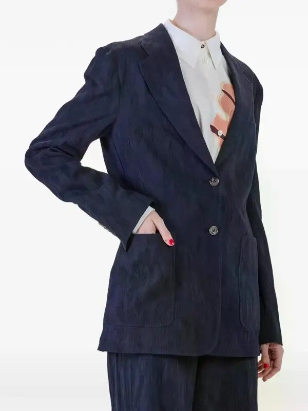 Paul Smith Seersucker Single-breasted Suit Jacket