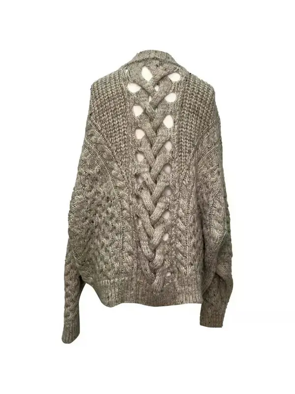 ISABEL MARANT VINTAGE Cable-knit Wool Sweater