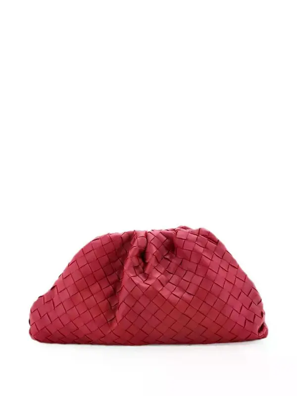 Bottega Veneta The Pouch Intrecciato Nappa Teen Crossbody Bag - Pink