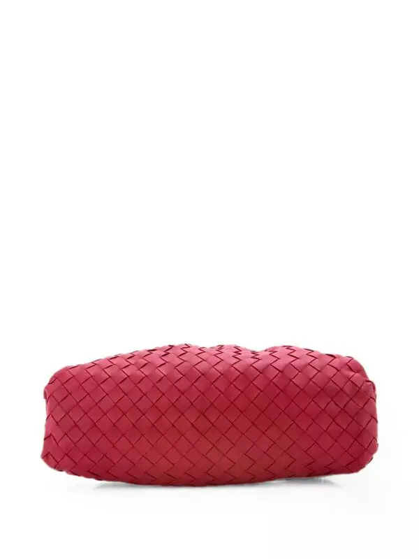 Bottega Veneta The Pouch Intrecciato Nappa Teen Crossbody Bag - Pink