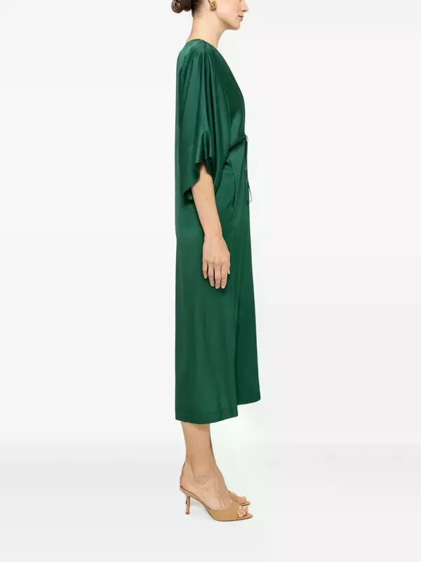 NISSA Drawstring Viscose Midi Dress