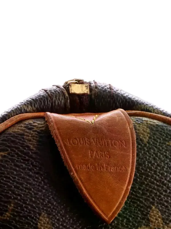 LOUIS VUITTON Monogram Speedy 30 Satchel Handbag - Brown