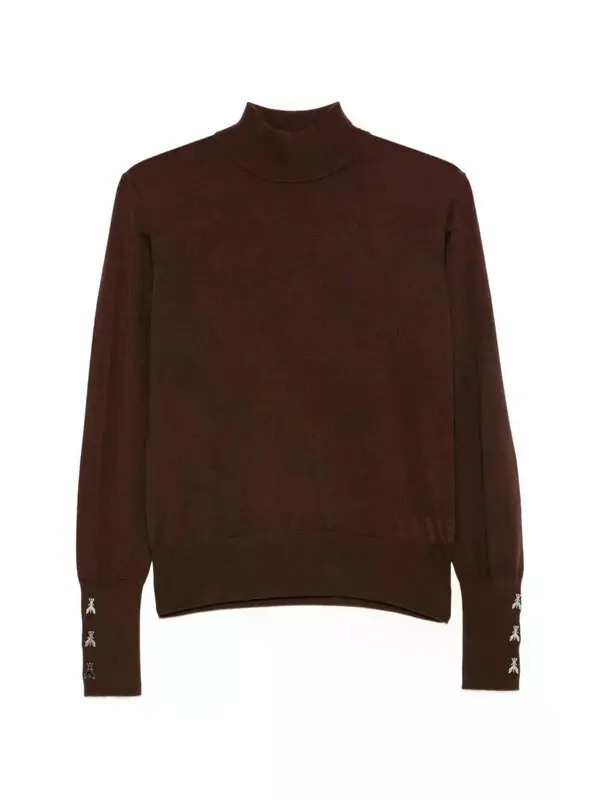 Patrizia Pepe Embellished Turtleneck Knit