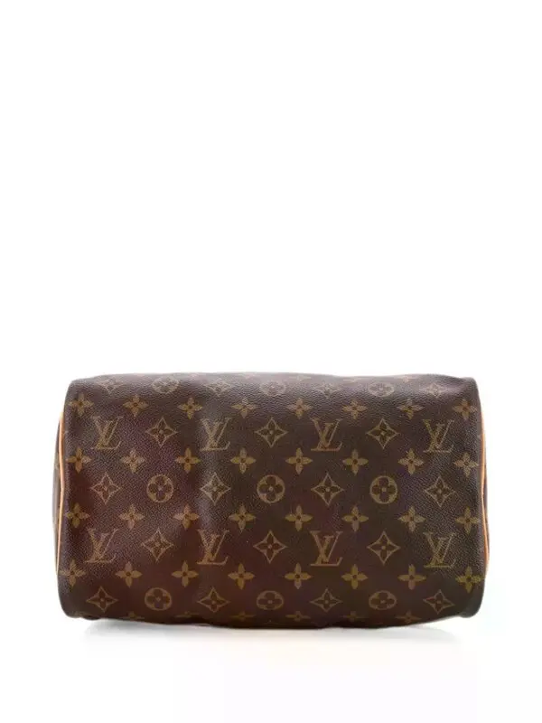 LOUIS VUITTON Speedy Handbag Monogram Canvas 30 Satchel - Brown