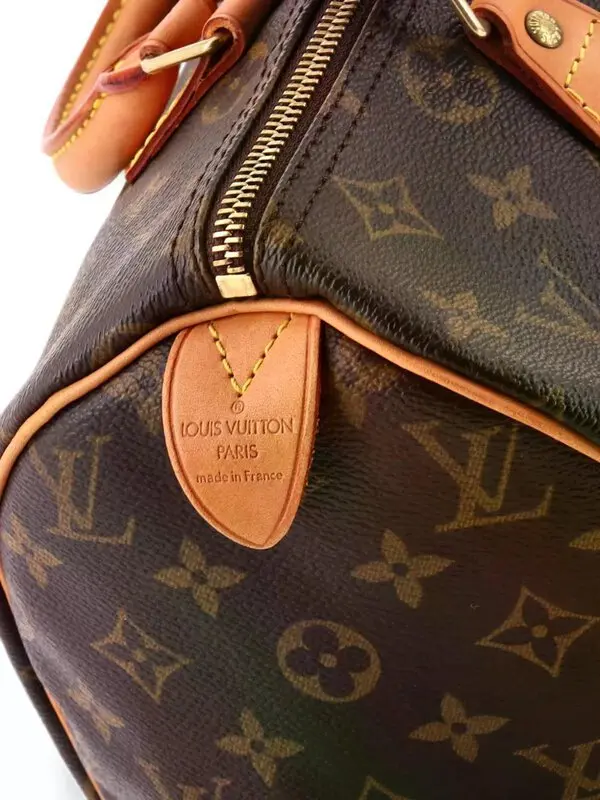 LOUIS VUITTON Speedy Handbag Monogram Canvas 30 Satchel - Brown